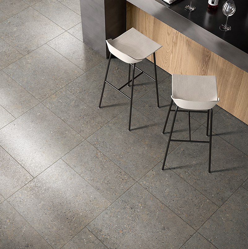 China Aggregate Terrazzo stone Porcelain Tile In 600x600mm With Smooth ...