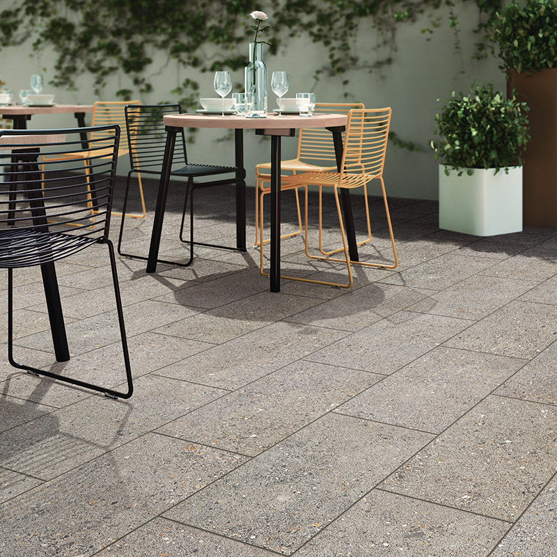 China Aggregate Terrazzo stone Porcelain Tile In 600x600mm With Smooth ...